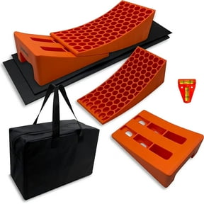 Shop Durable Black and Yellow Parking Blocks for Garages and Driveways