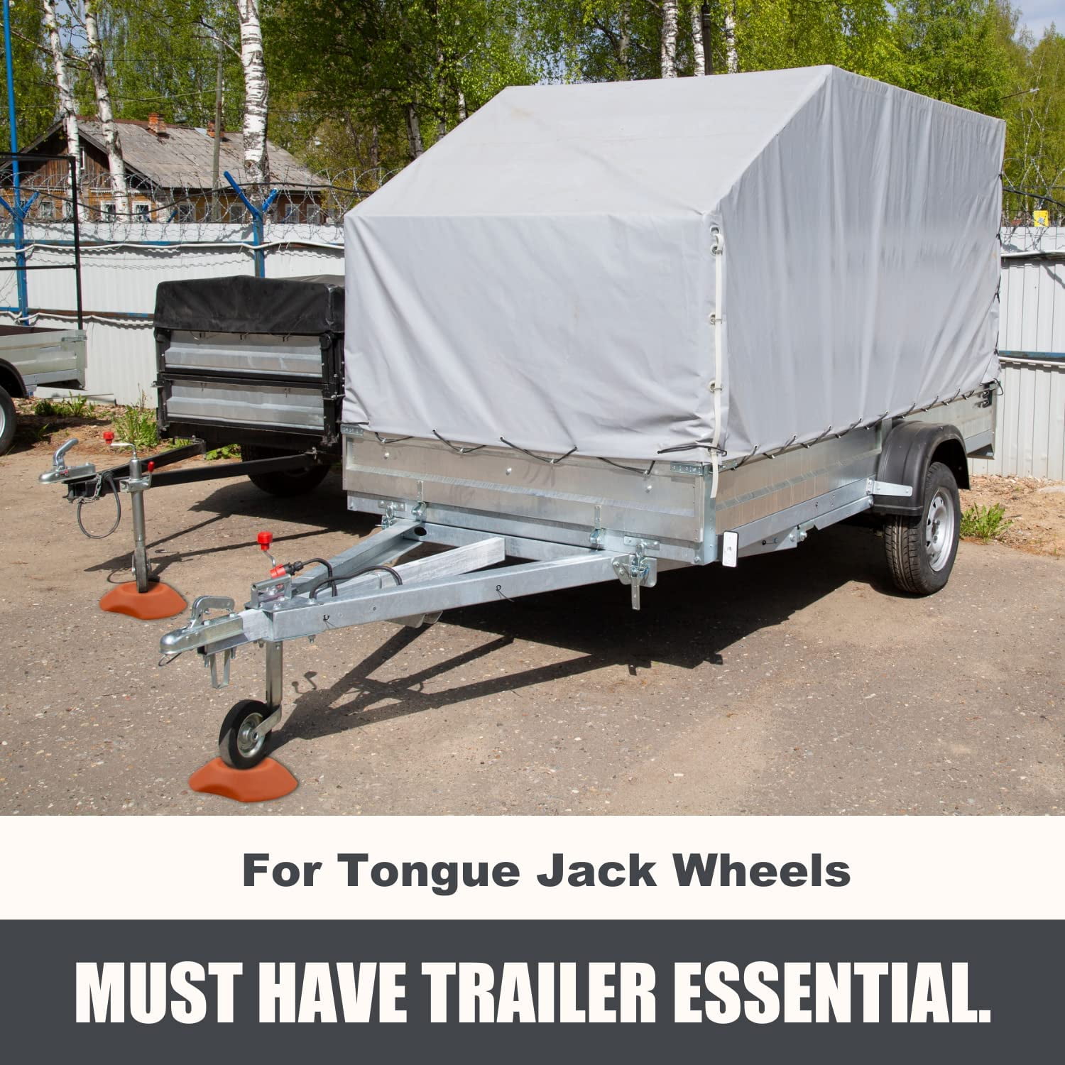 SecurityMan Trailer Wheel Dock Chock - Prevents Jack from Sinking into ...