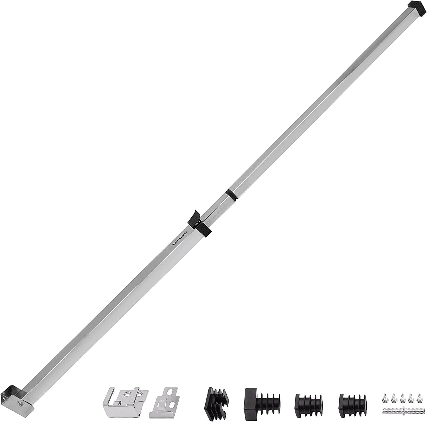 SecurityMan, Sliding Door Security Bar, 18.75''-51.1'', Chrome ...