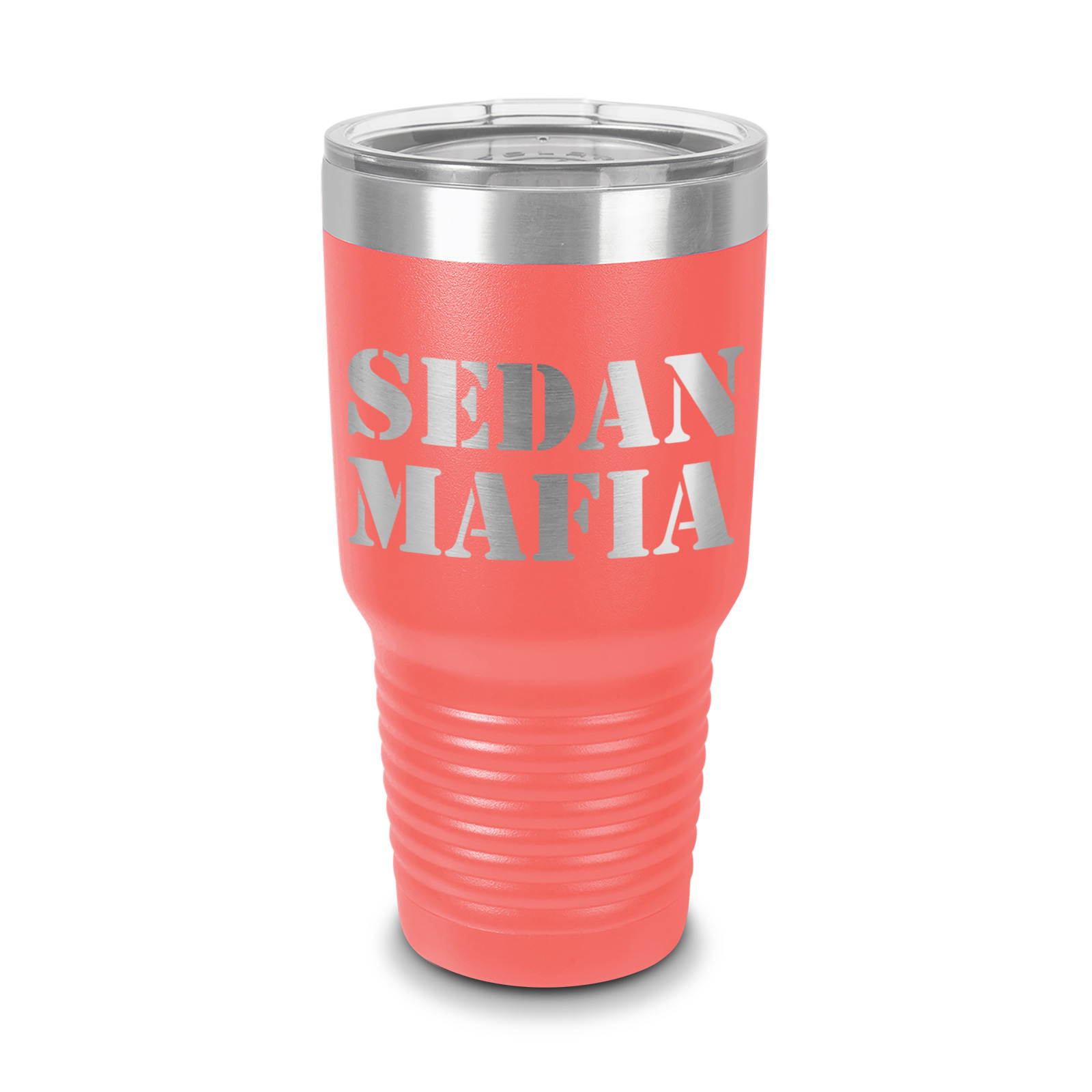 Sedan Mafia Tumbler 30 oz - Laser Engraved w/ Clear Lid - Stainless ...