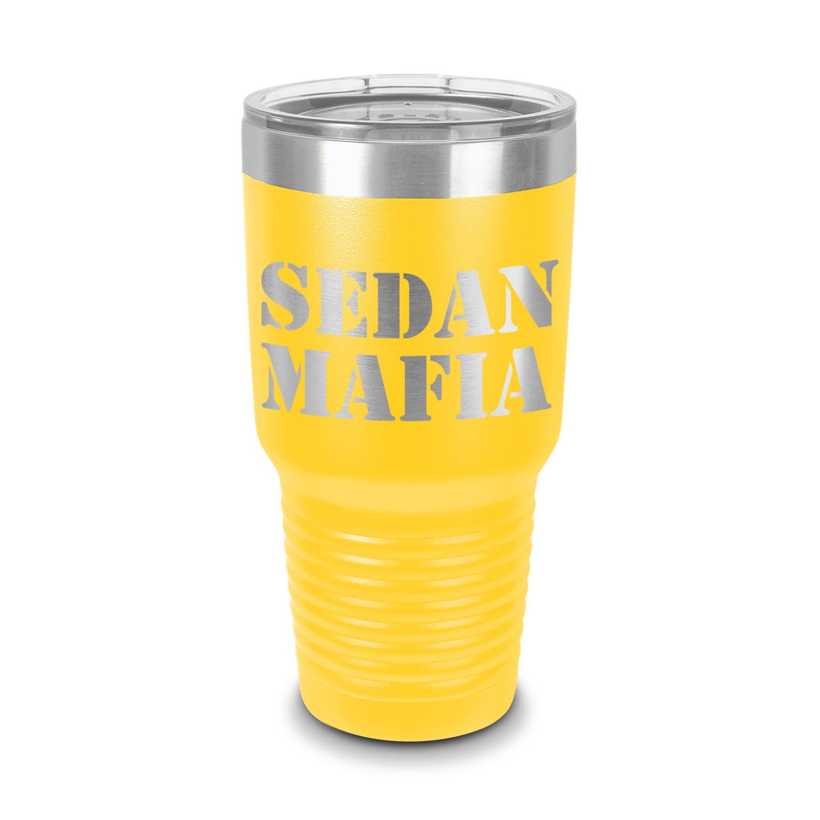 Sedan Mafia Tumbler 30 oz - Laser Engraved w/ Clear Lid - Stainless ...