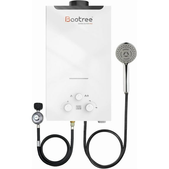 Sedeke Tankless Water Heater Propane, 4.76 GPM RV Water Heater with ...