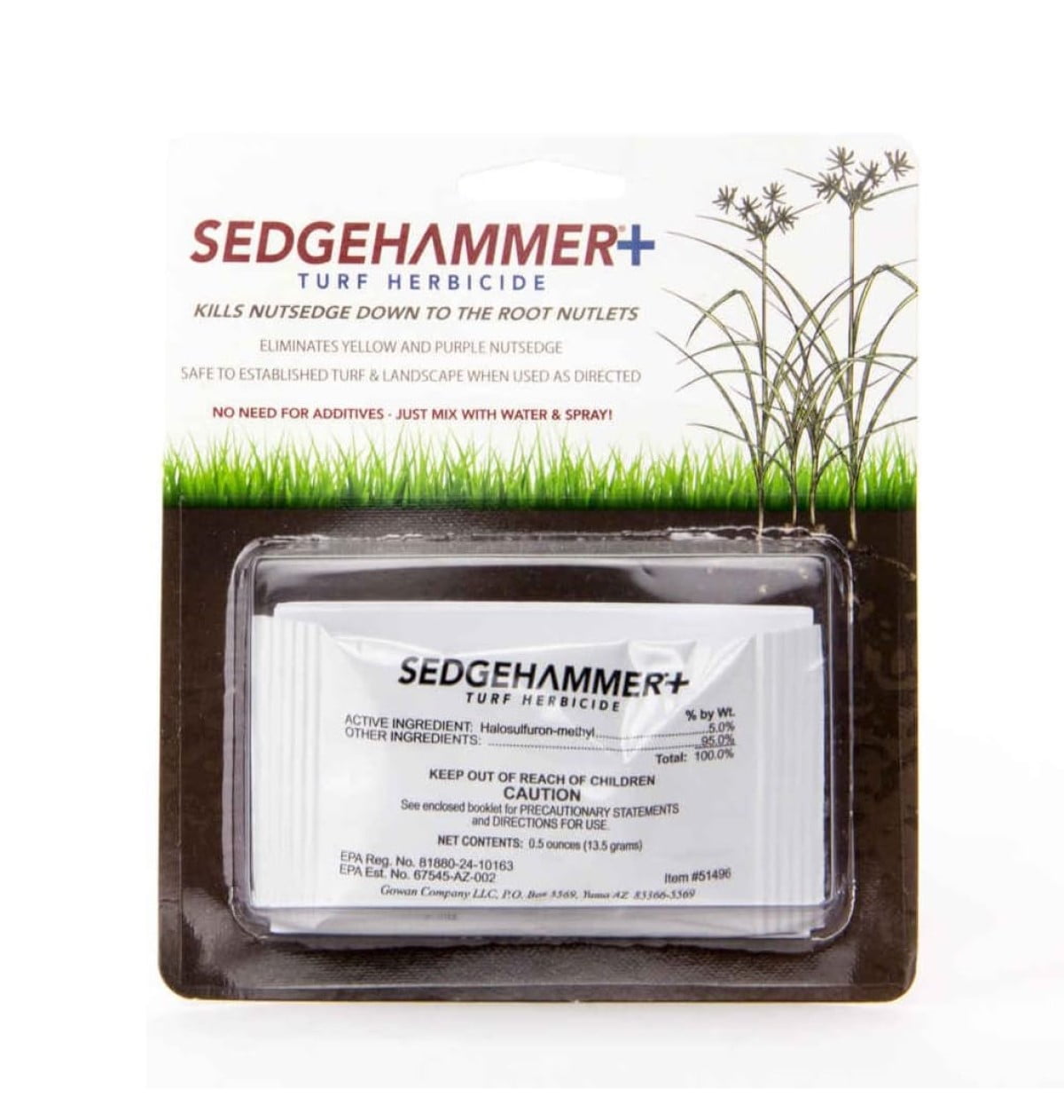 Gowan SedgeHammer+Plus Turf Herbicide, Controls Nutsedge and Broadleaf ...