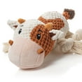 Sedioso Lightweight Cow Design Dog Toy, Squeaky Plush with Crinkle ...