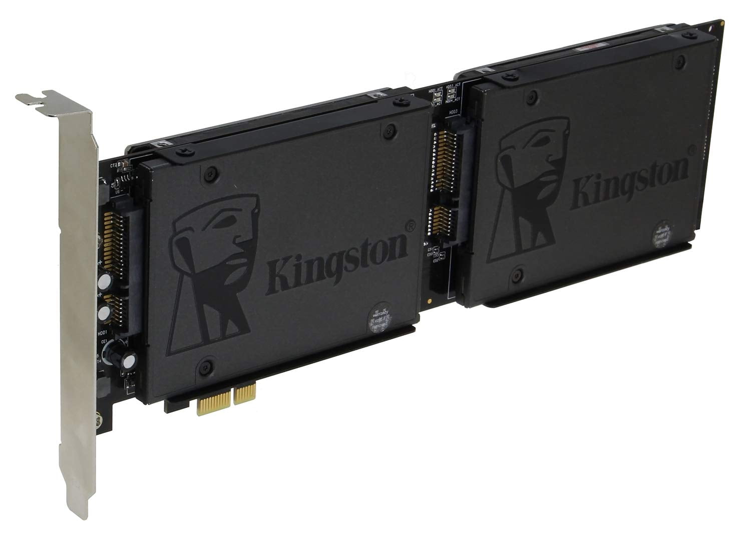 Sedna - PCI Express Quad 2.5 Inch SATA SSD Controller Card (with Built ...