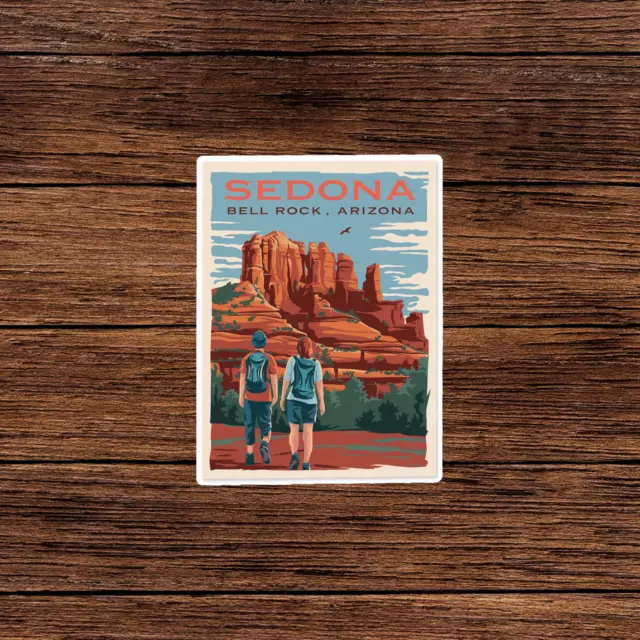 Sedona Arizona Bell Rock Vintage Travel Sticker Sticker Decal Southwest ...