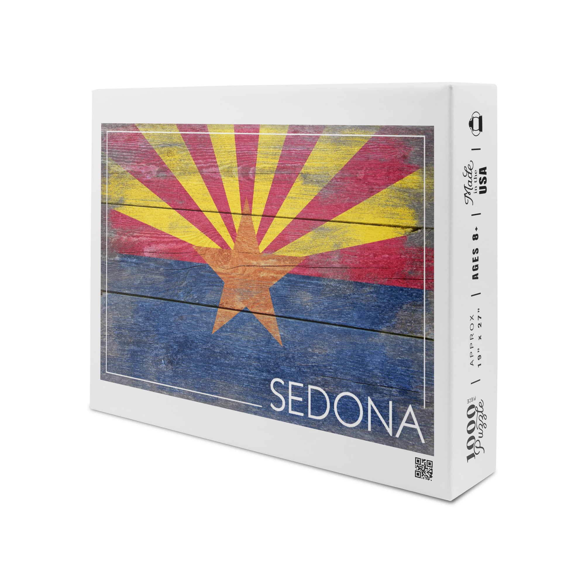 Sedona, Arizona, Rustic Arizona State Flag (1000 Piece Puzzle, Size ...