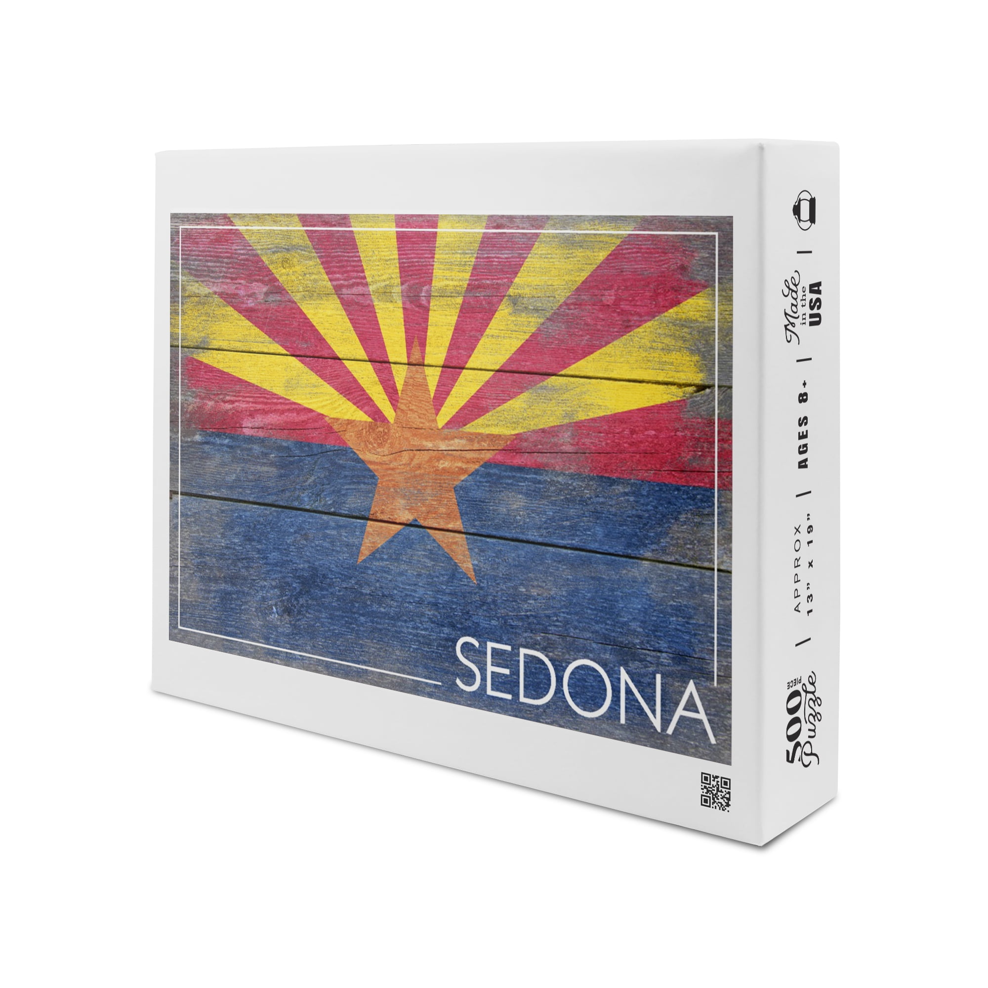 Sedona, Arizona, Rustic Arizona State Flag (19x27 inches, Premium 500 ...