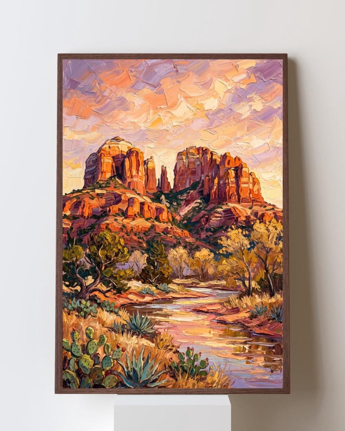 Sedona Cathedral Rock Arizona Desert Landscape Oak Creek Canyon ...