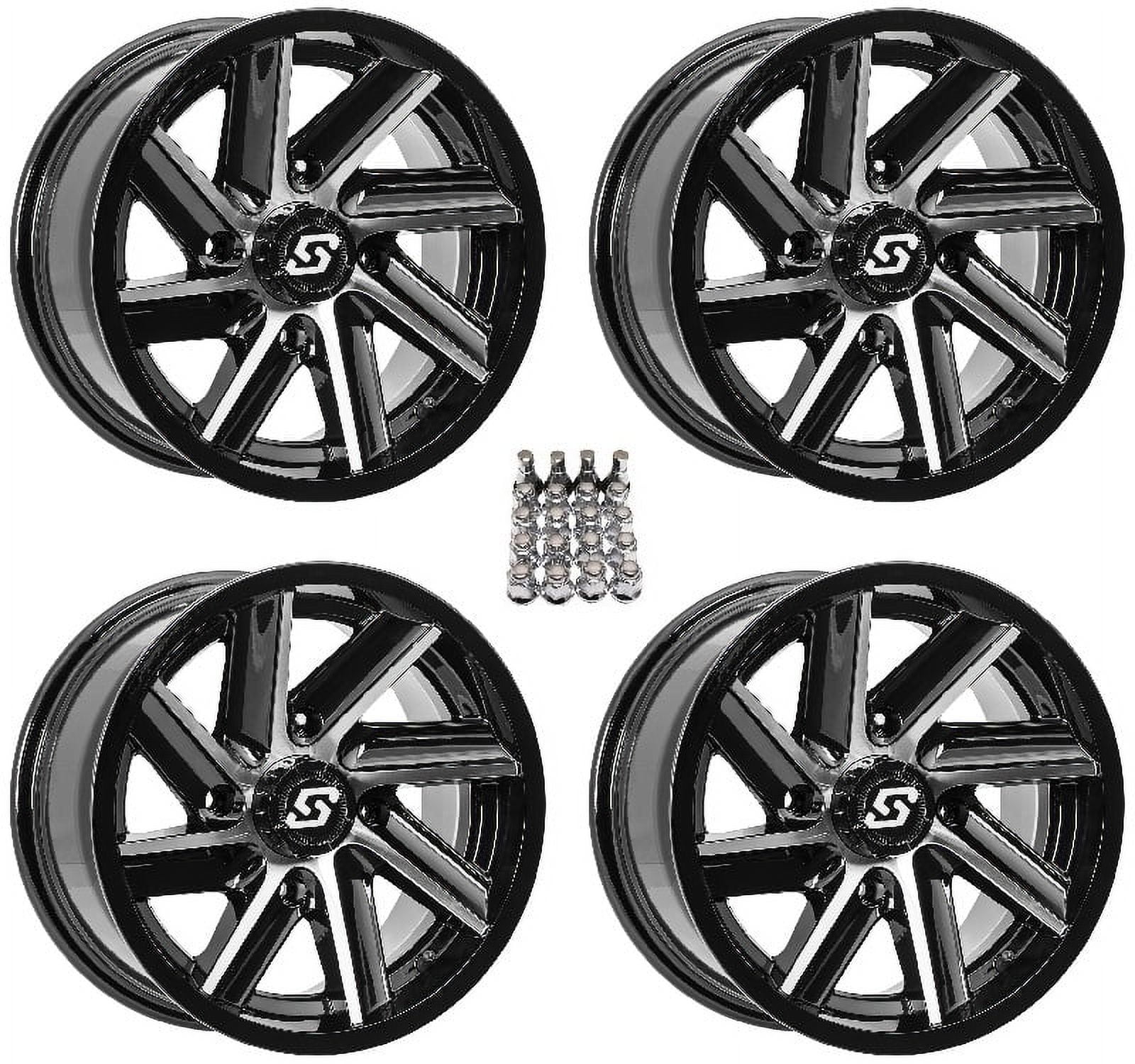 Sedona Chopper ATV Wheels/Rims Machined 14" Honda Rincon Yamaha Rhino ...