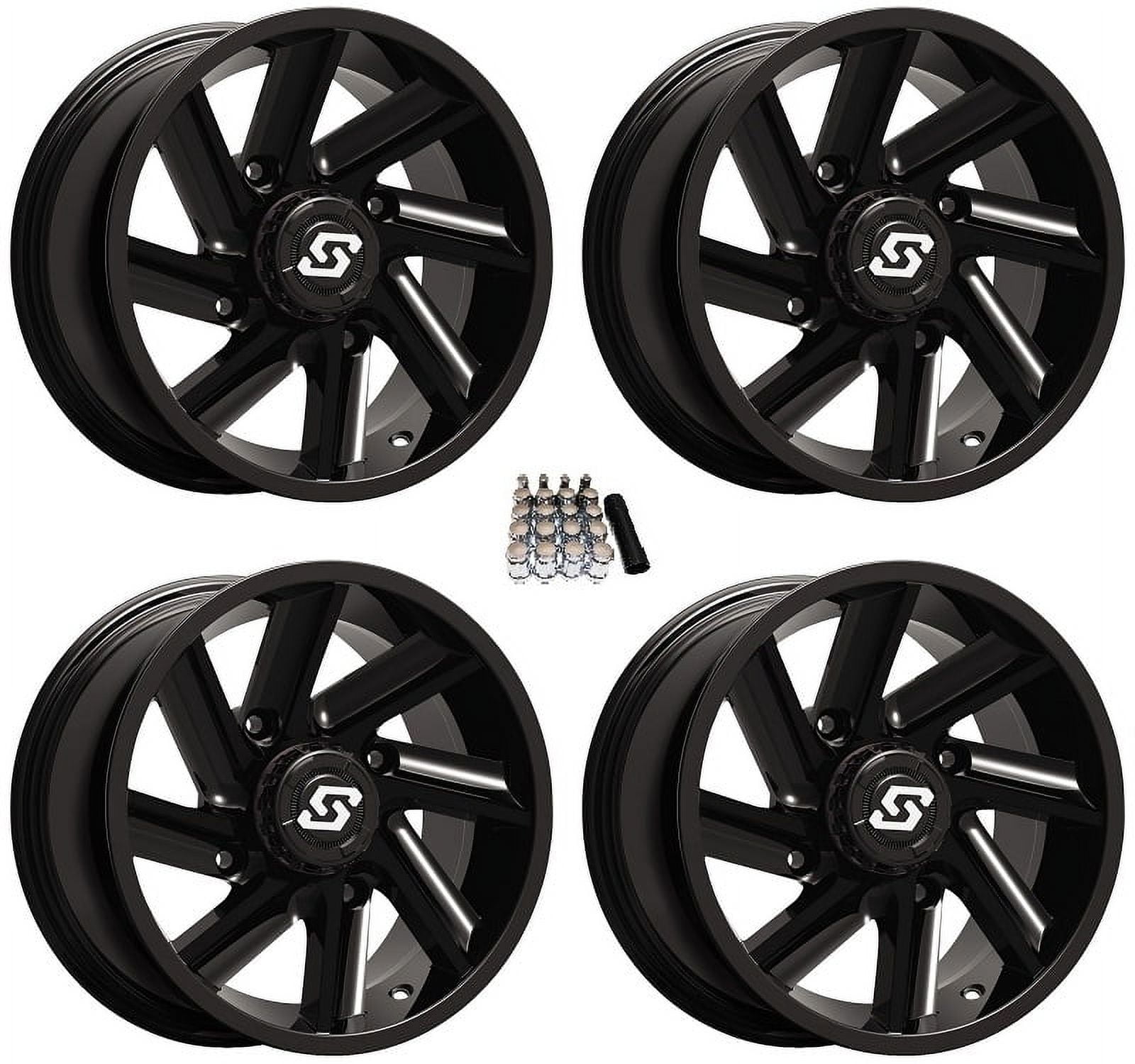 Sedona Chopper UTV Wheels/Rims Black 14" Polaris RZR 1000 XP / Ranger ...