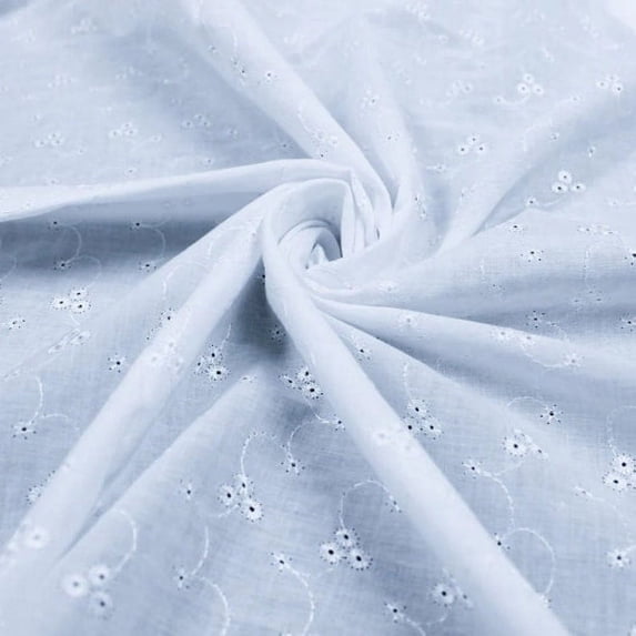 Sedona Designz 60" Wide Poly Cotton Broadcloth All Over Embroidery ...