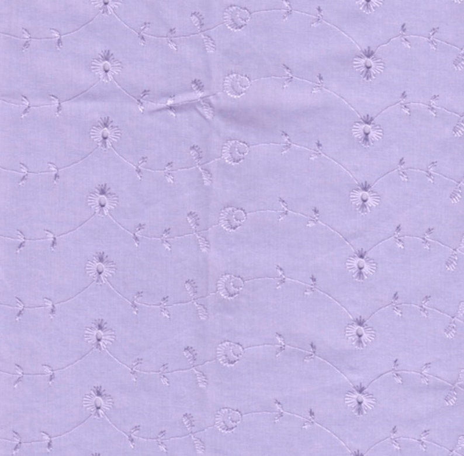 Sedona Designz 60" Wide Poly Cotton Broadcloth All Over Embroidery ...