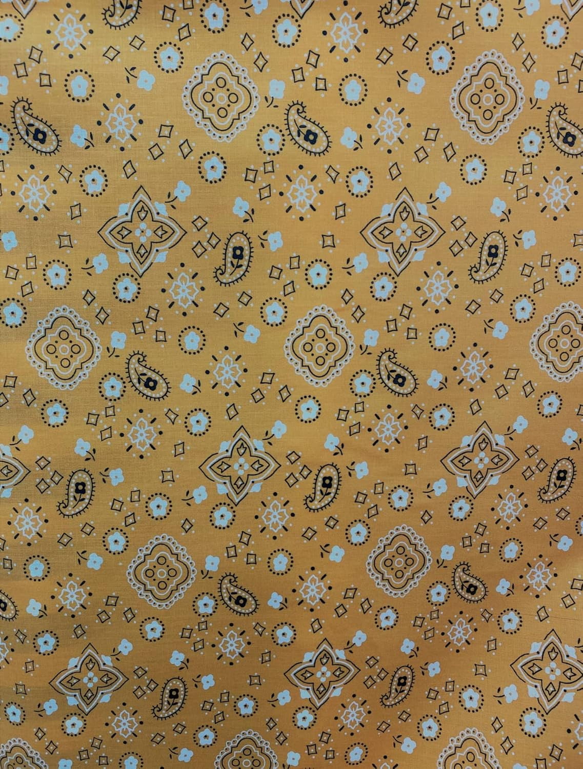 Sedona Designz Bandana Print Poly Cotton Fabric – 58" Wide, Soft ...