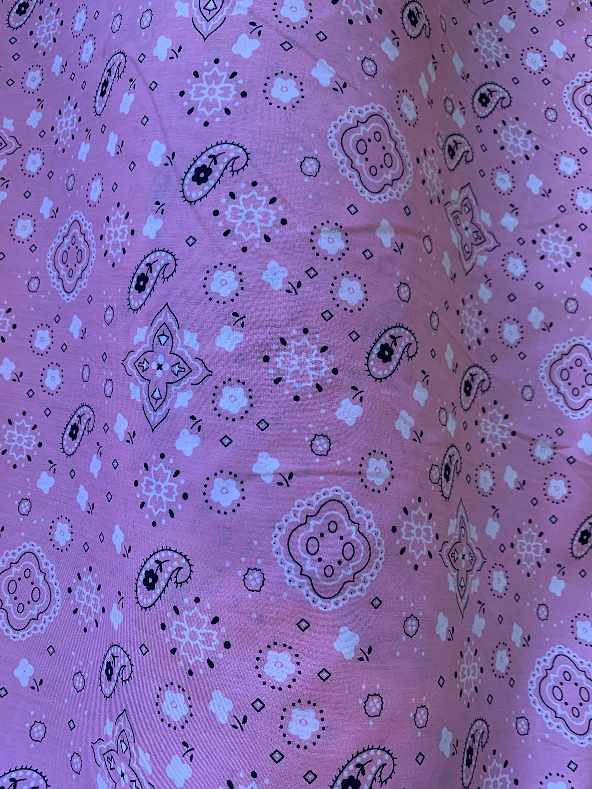 Sedona Designz Bandana Print Poly Cotton Fabric – 58" Wide, Soft ...