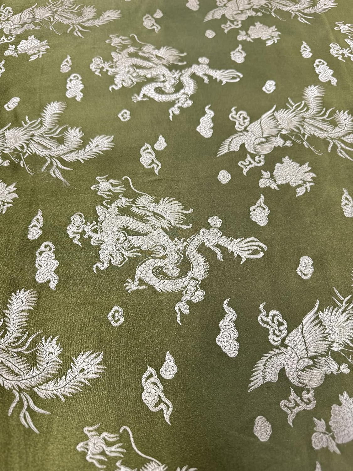 Sedona Designz Chinese Dragon Brocade Fabric by The Yard | 45" Wide ...