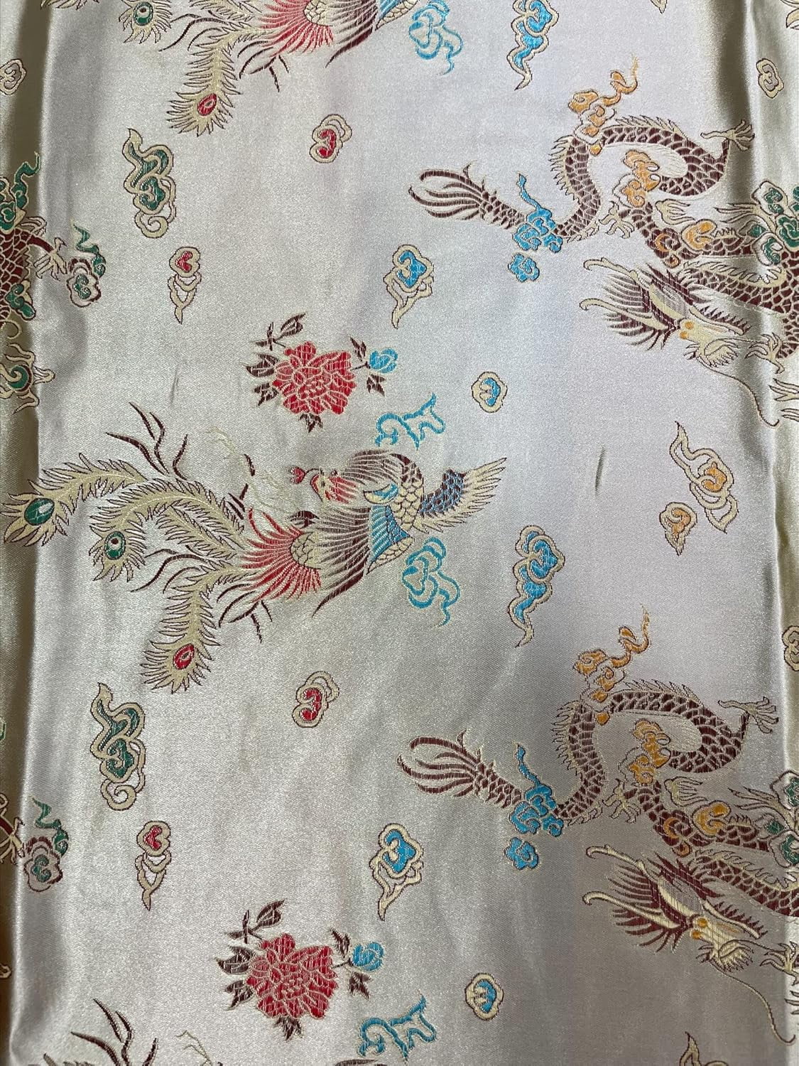 Sedona Designz Chinese Dragon Brocade Fabric by The Yard | 45" Wide ...