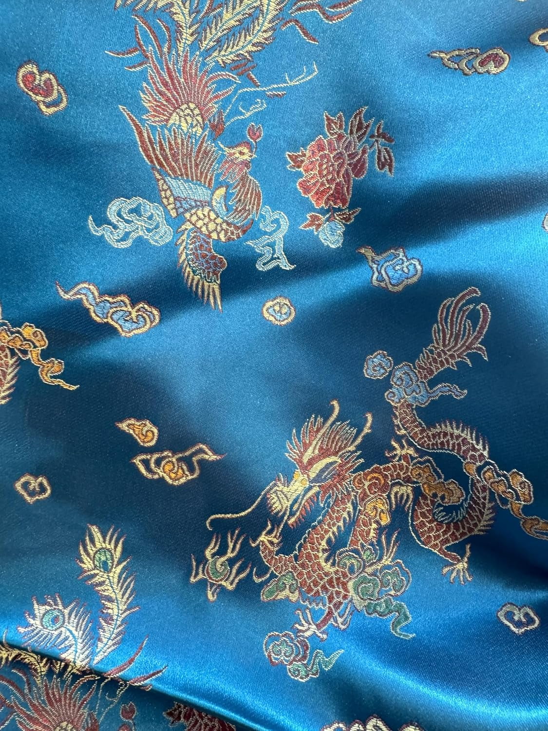 Sedona Designz Chinese Dragon Brocade Fabric by The Yard | 45" Wide ...