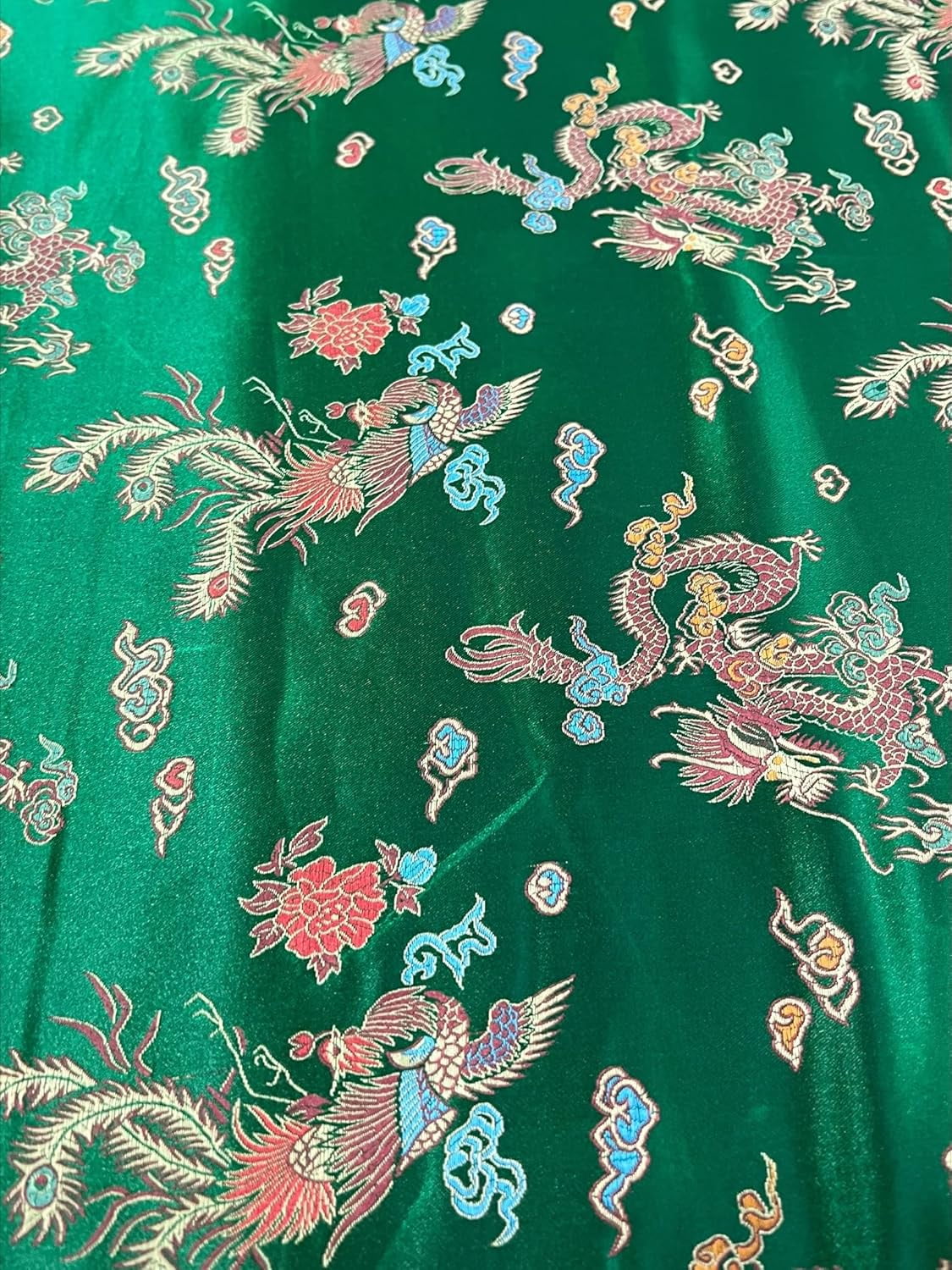 Sedona Designz Chinese Dragon Brocade Fabric by The Yard | 45" Wide ...