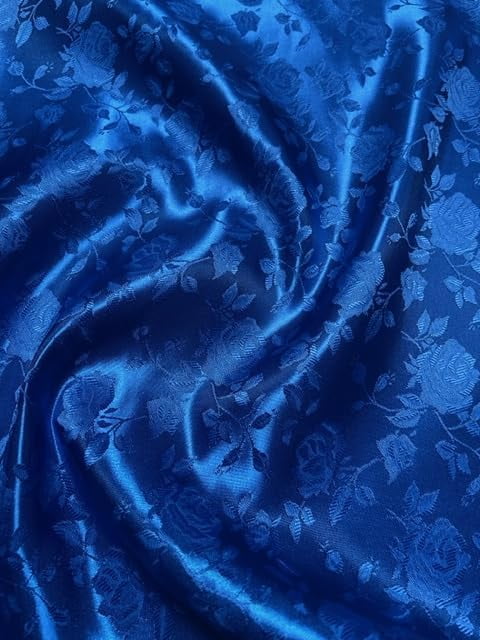 Sedona Designz, Inc. Satin Jacquard Rose Brocade Fabric by The Yard ...