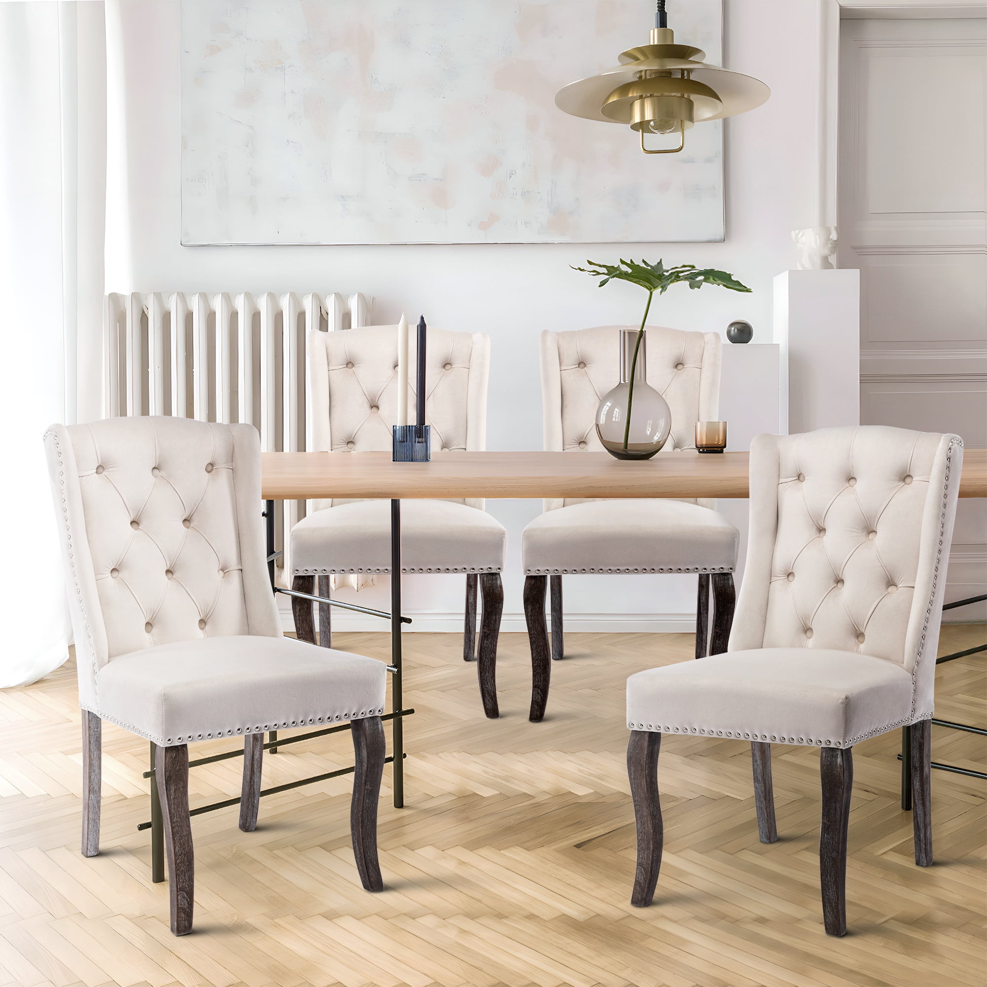 Sedona House Chair set of 6, Traditional Tufted Upholstered Luxury ...