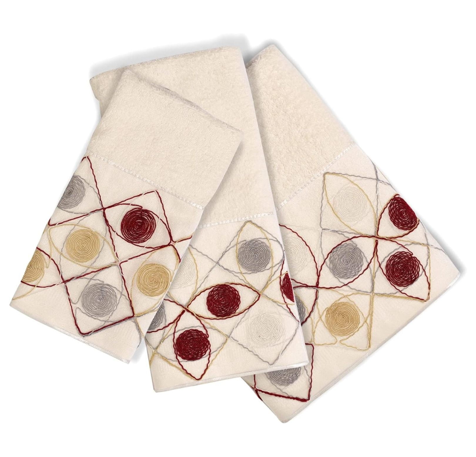 Sedona Modern Bathroom Towel Set 3 Piece Towel Bath Towel, Hand Towel ...