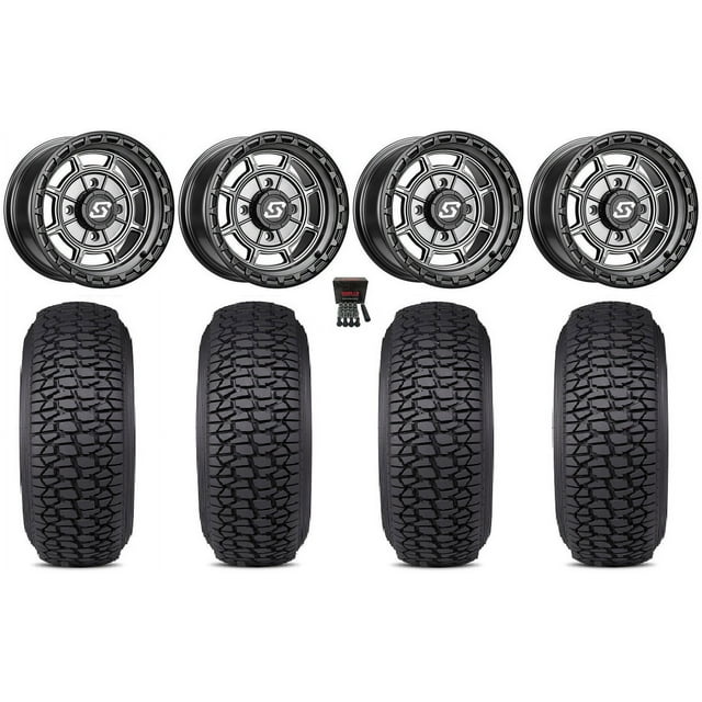 Sedona Rift 15x7 Wheels Grey 30" Regulator 2 Tires Polaris RZR XP 1000 ...