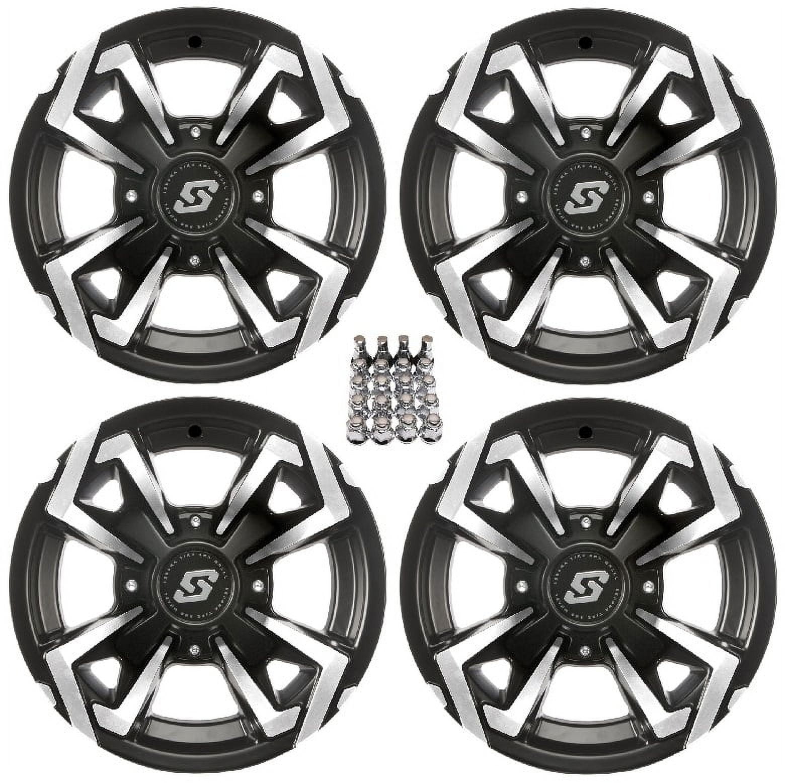Sedona Riot ATV Wheels/Rims Machined 12" Honda Rincon Yamaha Rhino ...