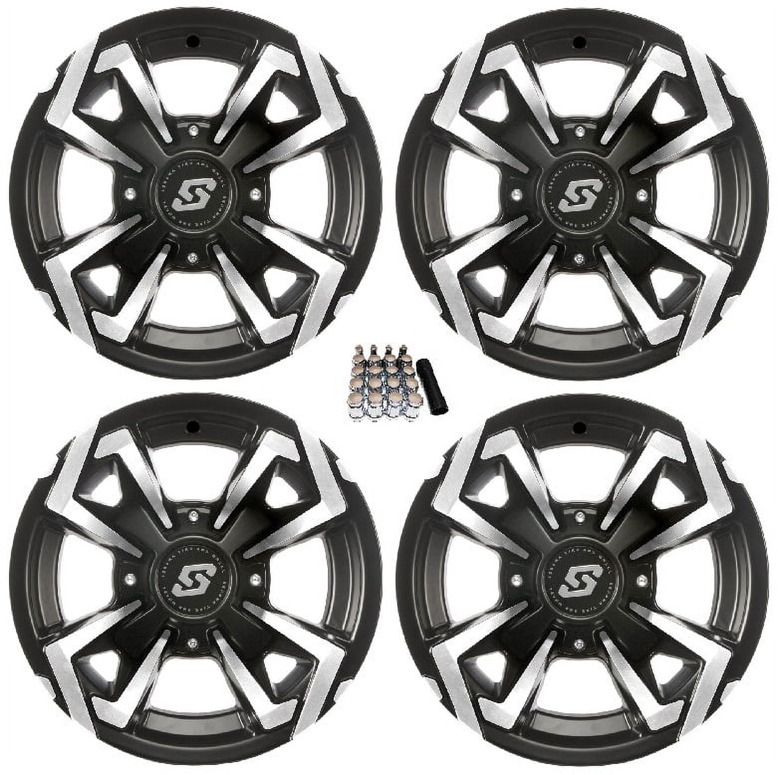 Sedona Riot UTV Wheels/Rims Machined 14" Yamaha Viking Wolverine ...