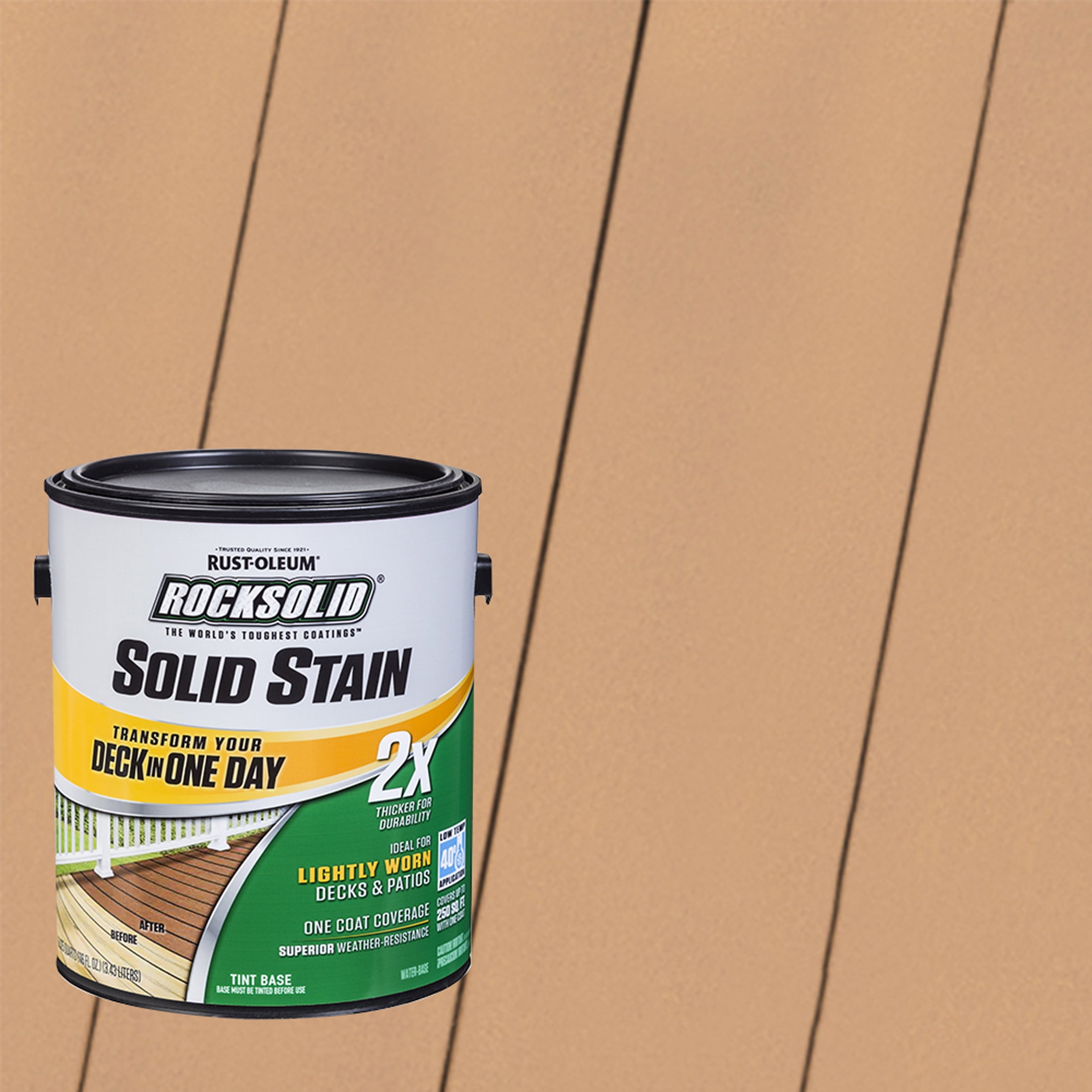 Sedona, Rust-Oleum RockSolid 2X Solid Exterior Wood Deck Stain-319783T ...