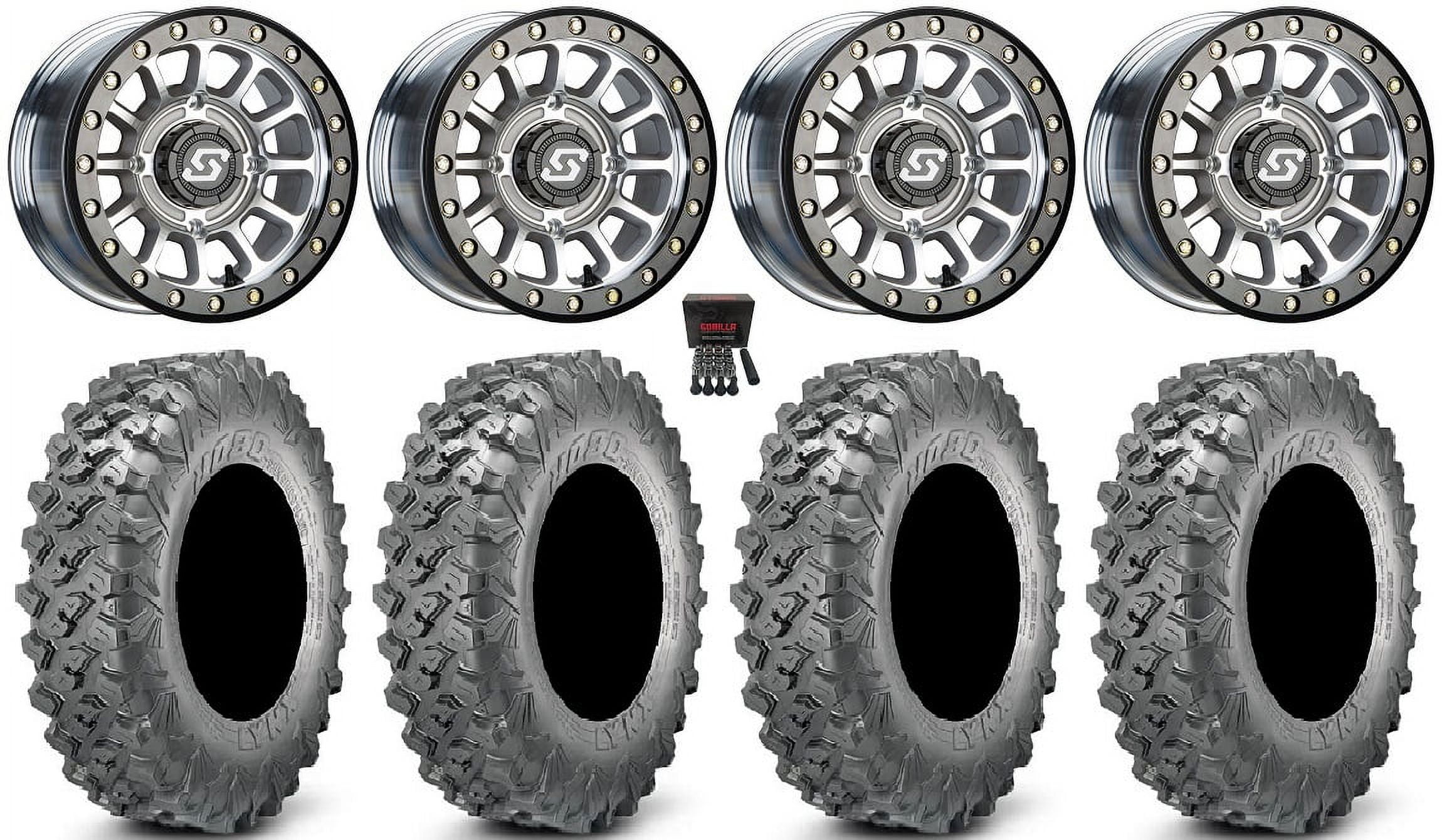 Sedona Sano Bdlk 15x6 Wheels Ct 35" Lynx SXS Tires Sportsman RZR Ranger ...