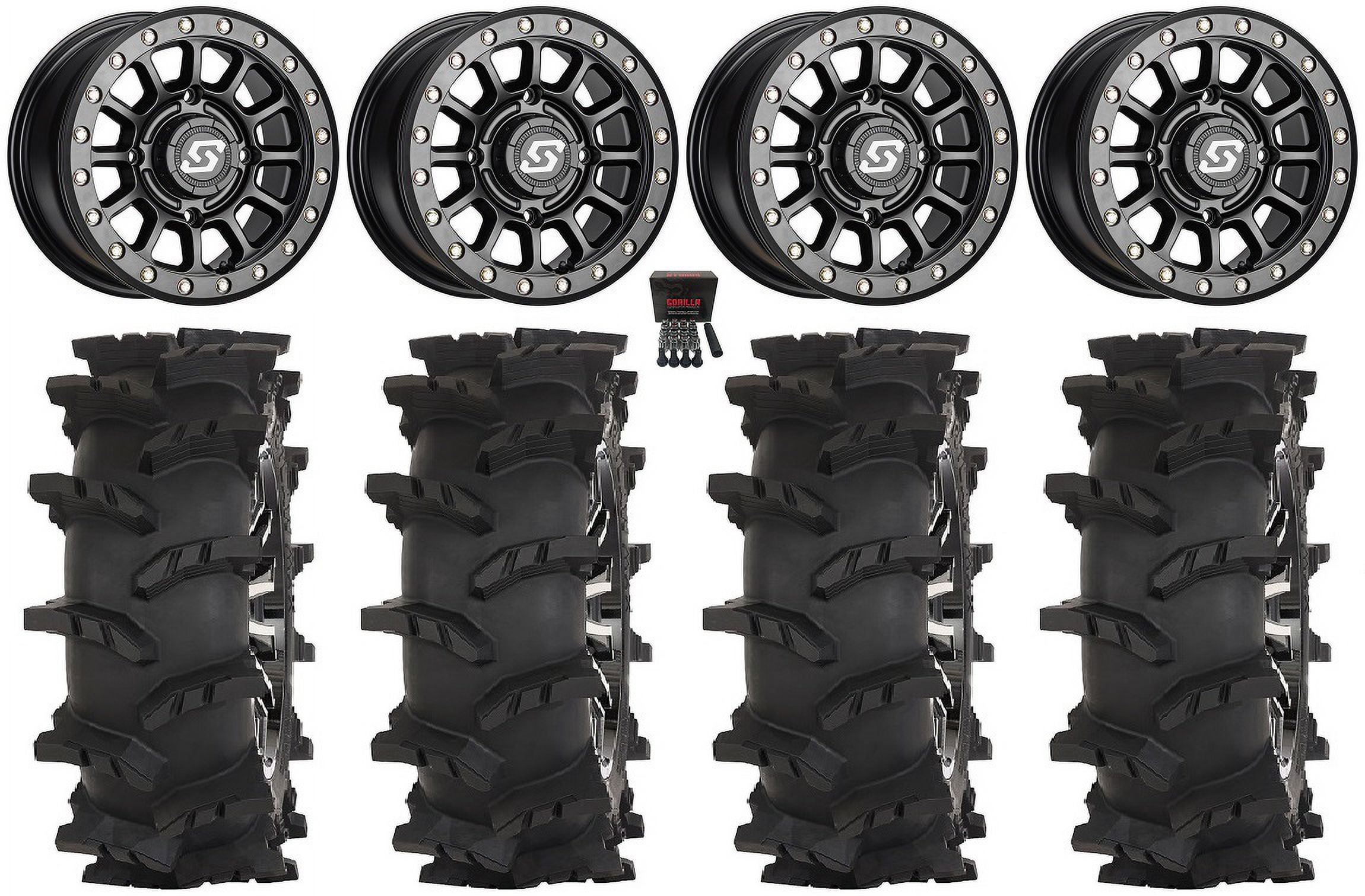 Sedona Sano Bdlk 15x7 Wheels Bk 32" Outlaw Max Tires Can-Am Maverick X3 ...