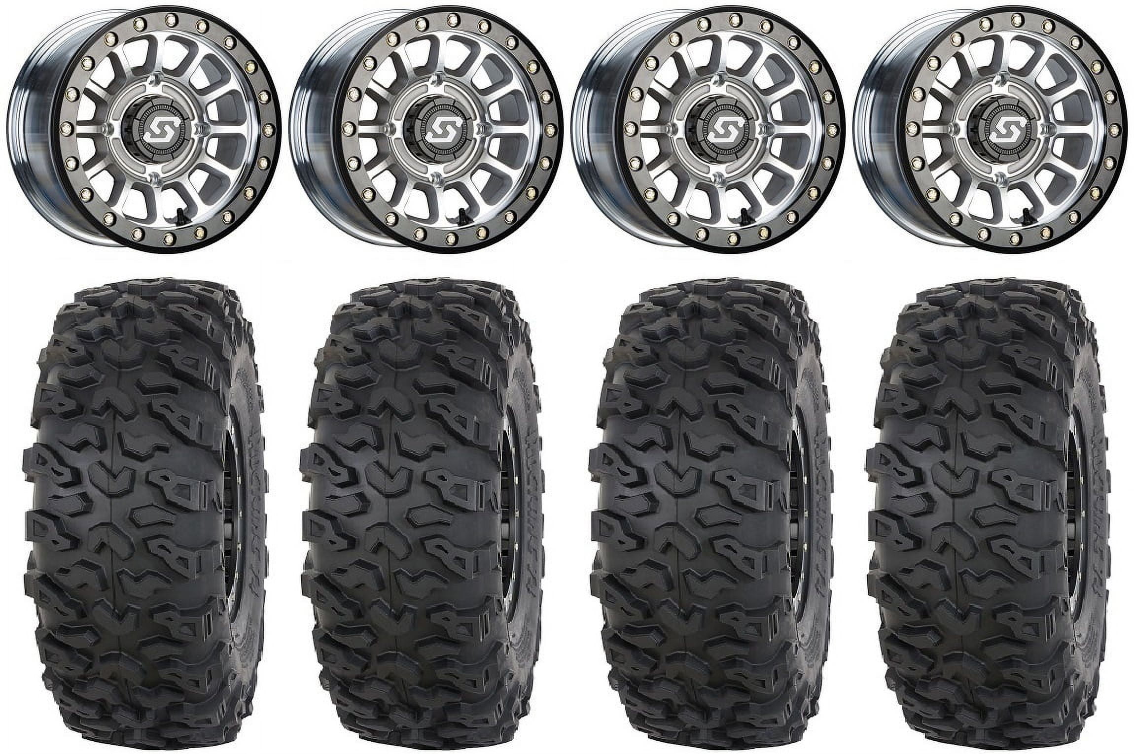 Sedona Sano Bdlk 15x7 Wheels Ct 30" Roctane T4 Tires Can-Am Maverick X3 ...