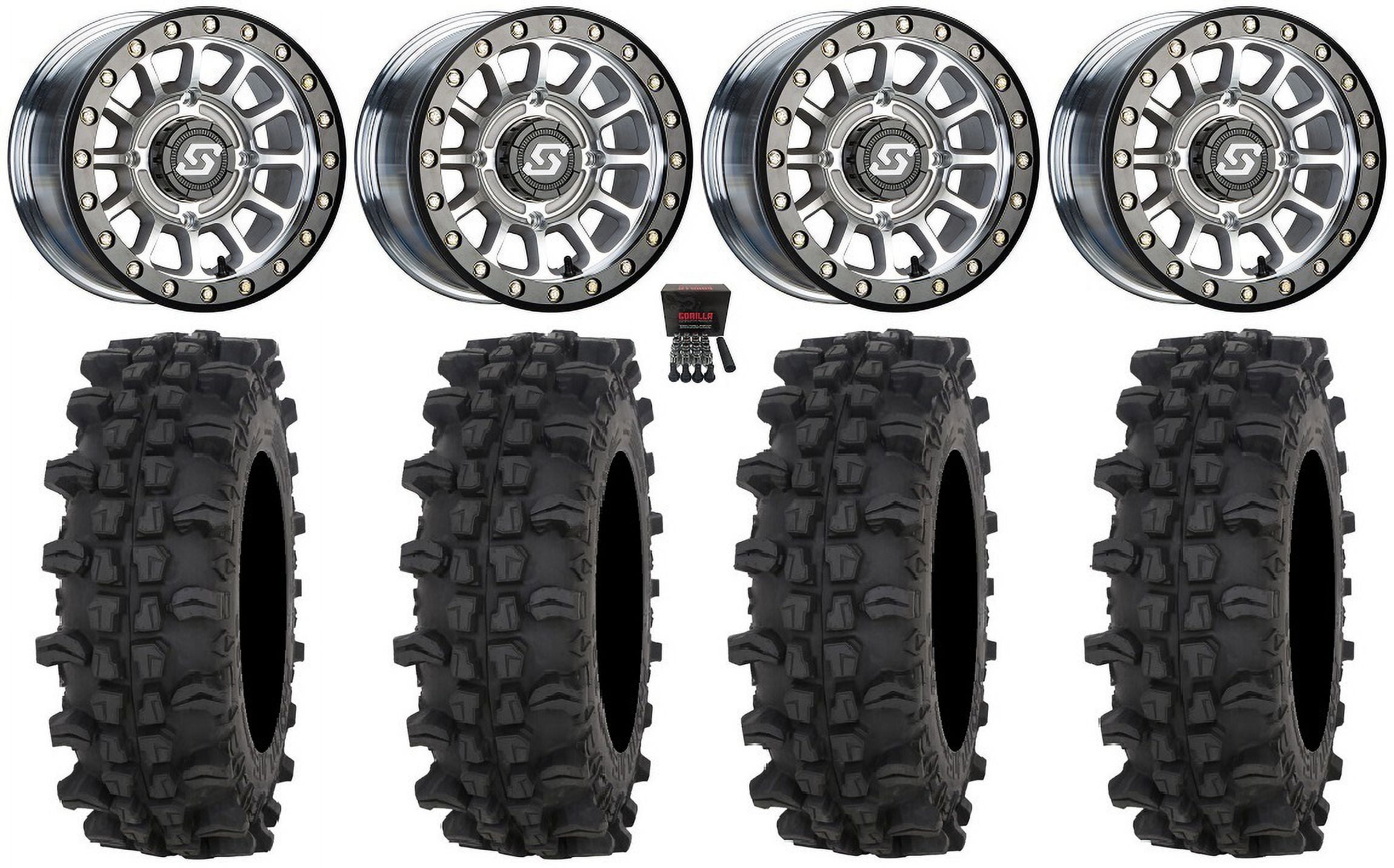 Sedona Sano Beadlock 14" Wheels Cast 28" ACP Tires Polaris RZR XP 1000 / PRO XP / Ranger XP 900/ ...