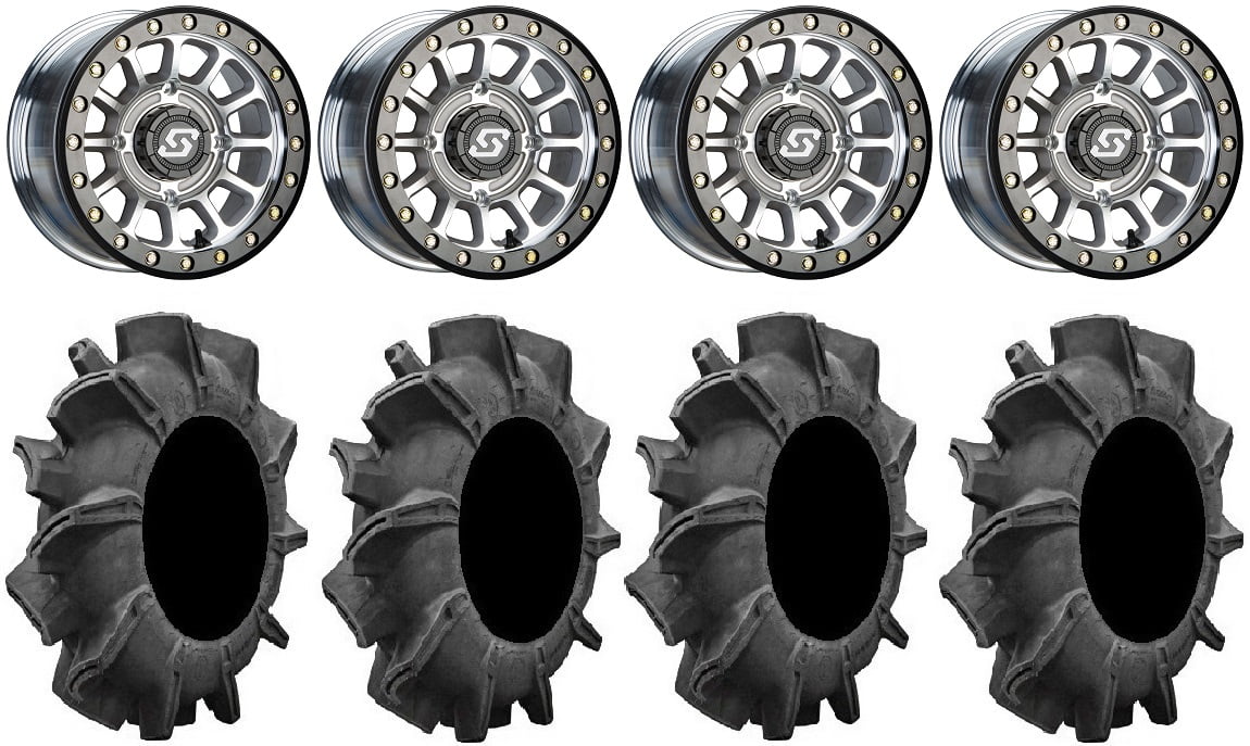 Sedona Sano Beadlock 14" Wheels Cast 34" Assassinator Tires Polaris RZR ...