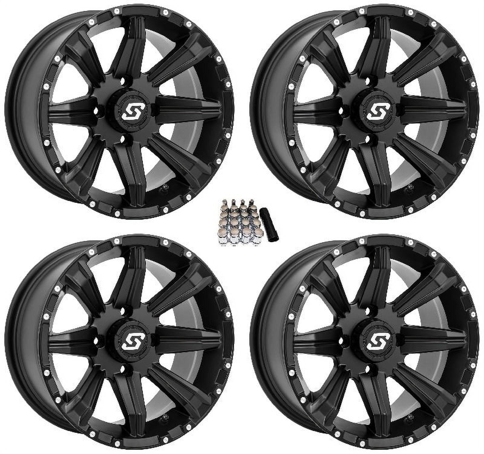 Sedona Sparx UTV Wheels/Rims Black 15" Kawasaki Mule Pro FXT - Walmart.com