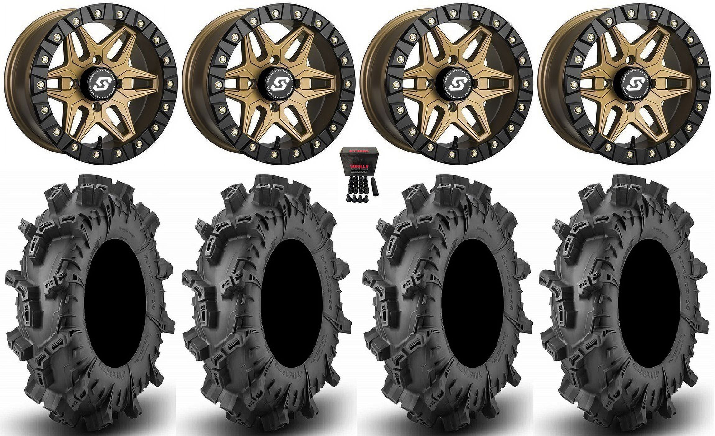 Sedona Split 6 Bdlk 14" Wheels Br 30" Terminator Max Tires Sportsman ...