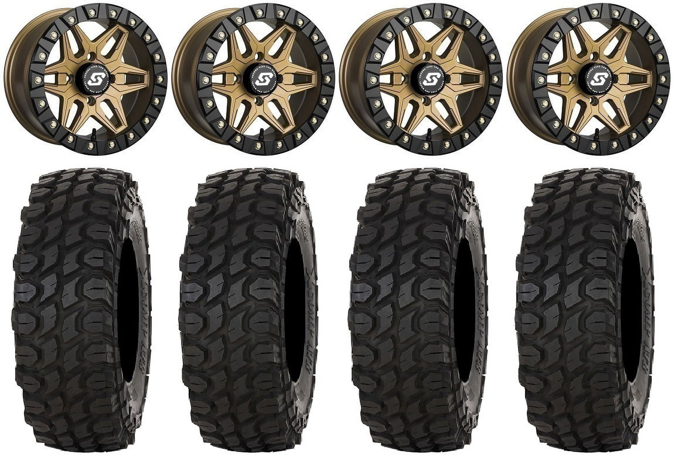 Sedona Split 6 Bdlk 14" Wheels Br 30" XComp ATR Tires Sportsman RZR ...