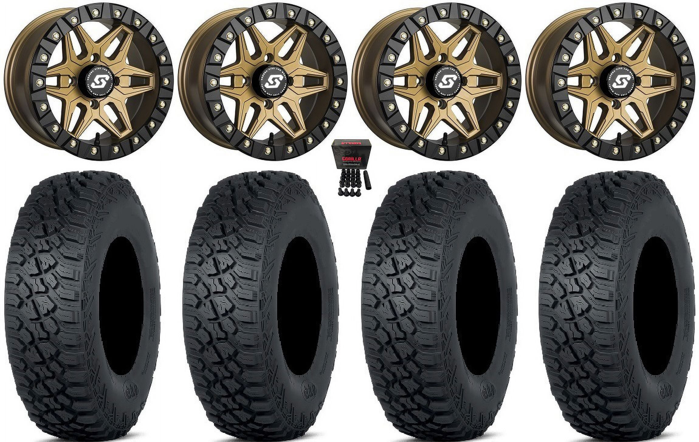 Sedona Split 6 Bdlk 15" Br Wheels 35" Tenacity XNR Tires Can-Am ...
