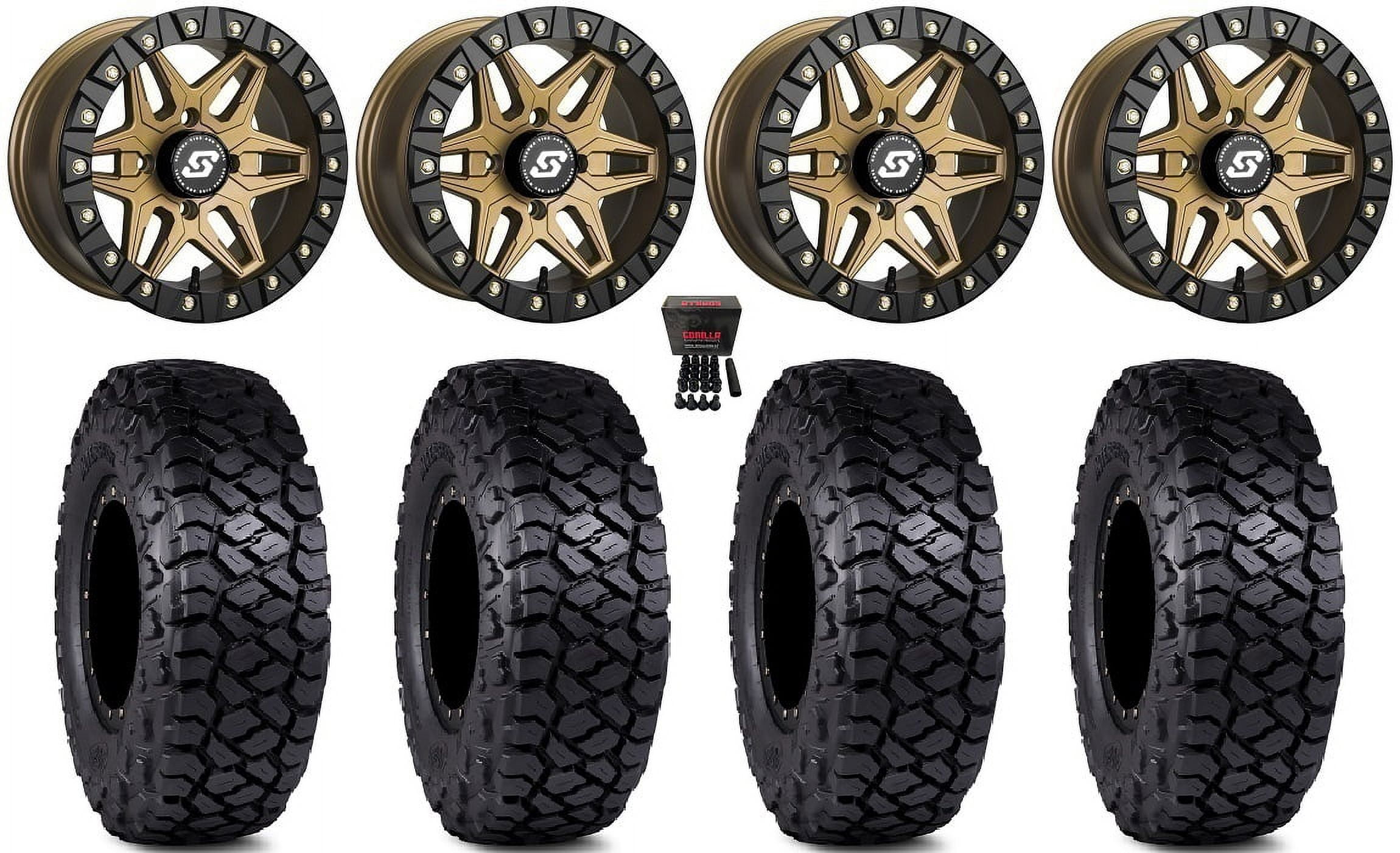 Sedona Split 6 Beadlock 14" Wheels Br 30" Intersect Tires Can-Am ...