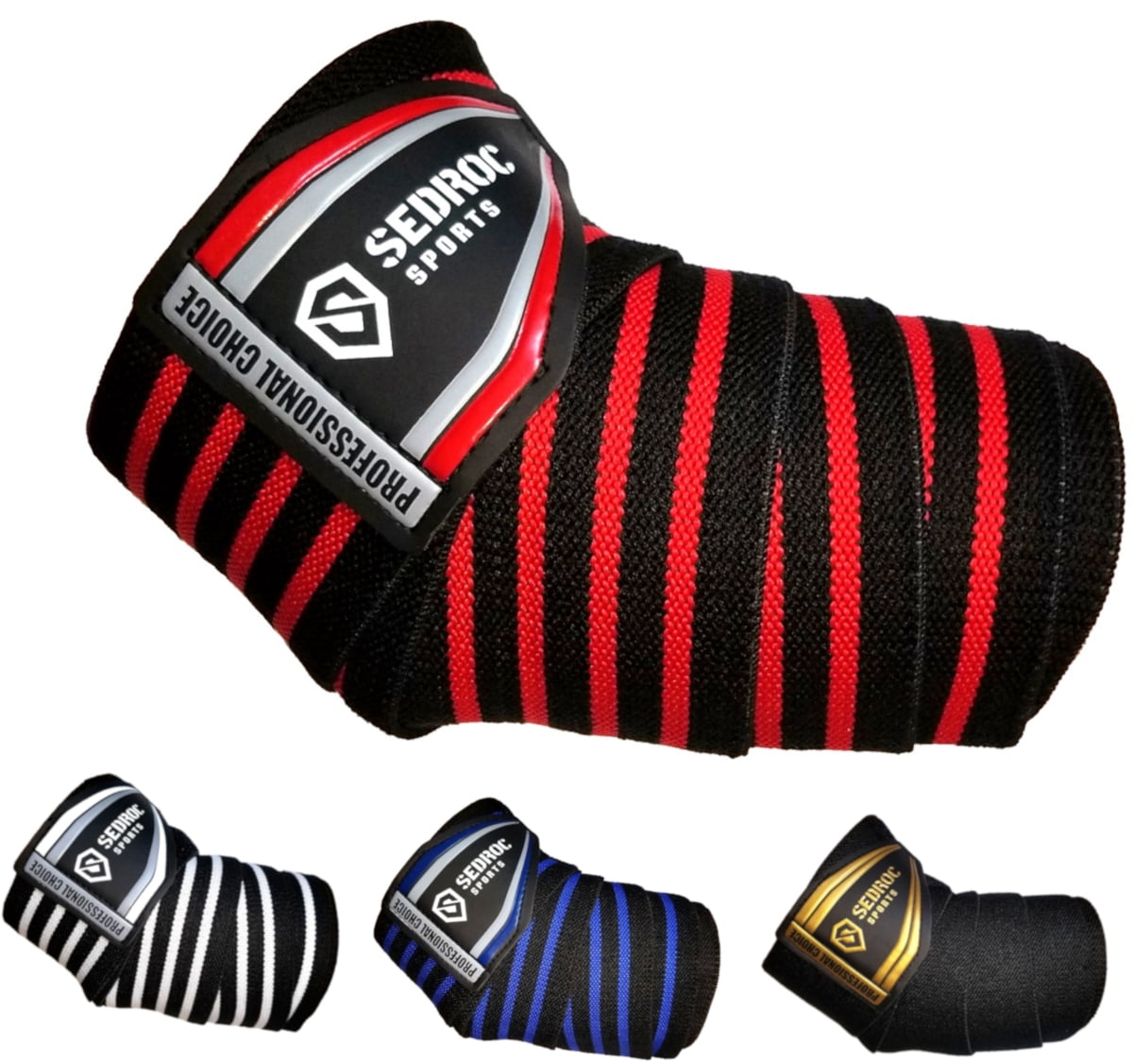 Sedroc Sports Professional Weight Lifting Elbow Wraps Powerlifting ...