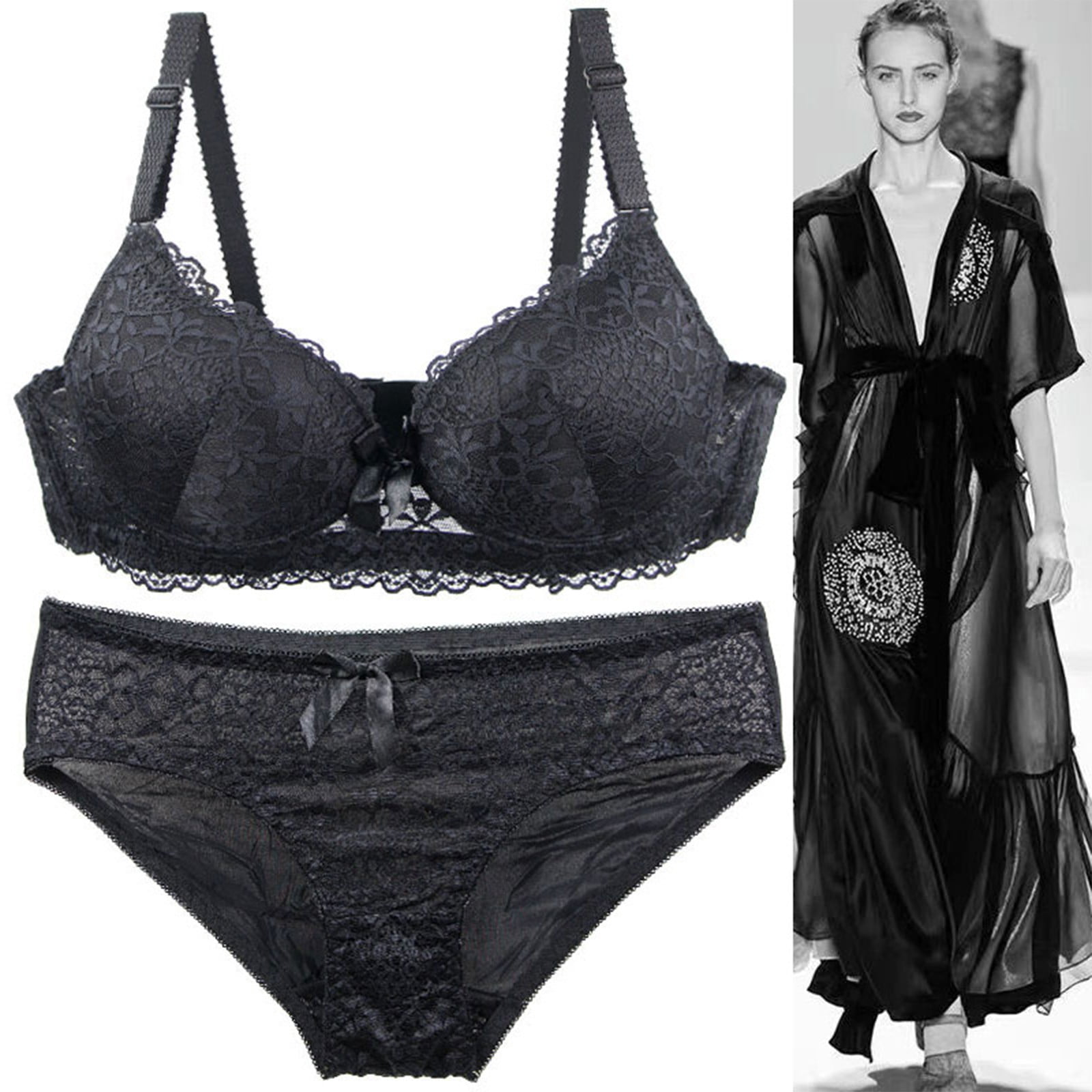 Seductiva Clearance Underwire Push Up Bra Set 2 Piece Underwear Set for ...