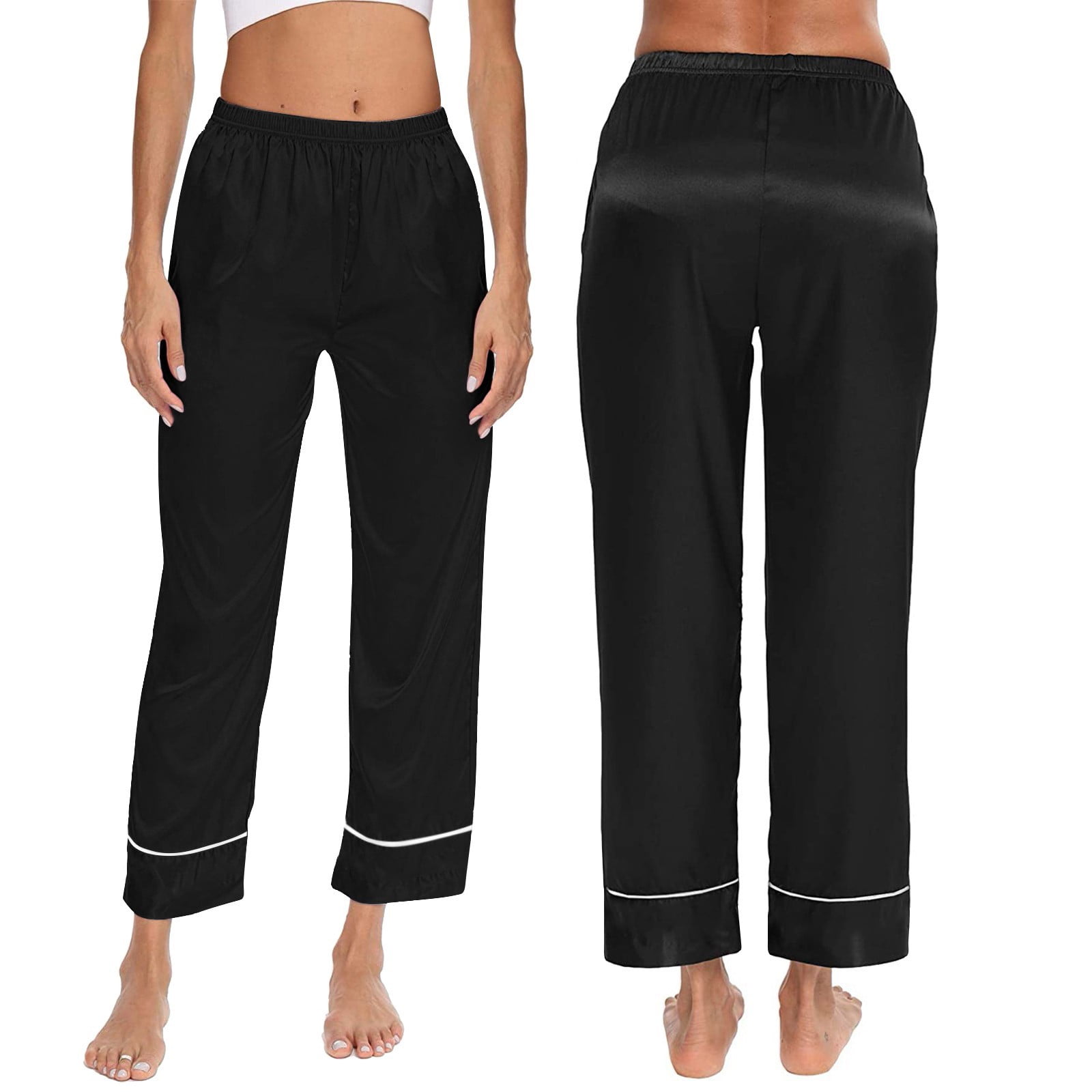Seductiva Clothing Womens Pajama Pants Women Sleepwear Long Pants Strap ...