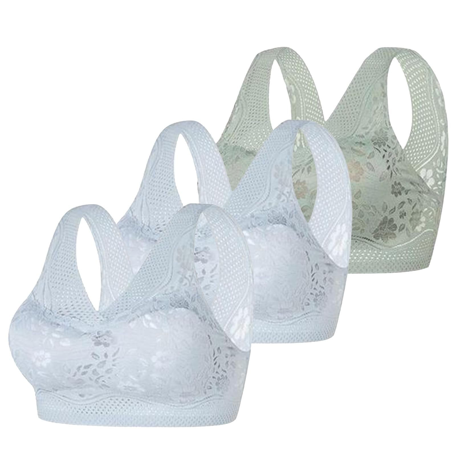 Seductiva Clearance Womens Seamless Wireless Supportive Bra Pack of 3 ...