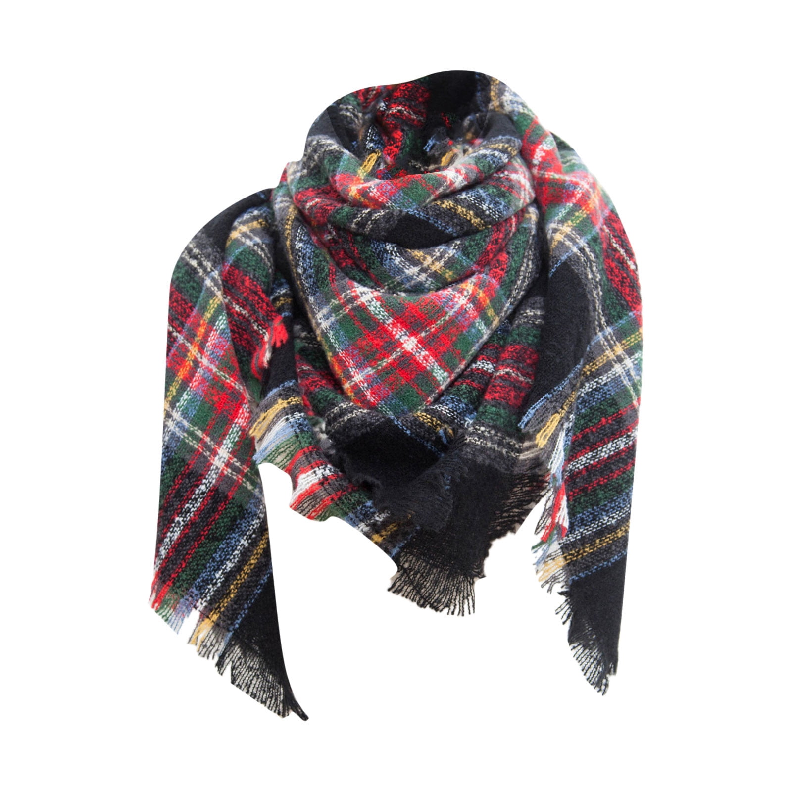 Kelon Women's Long Plaid Blanket Scarf, Oversized Winter Tartan Wrap ...