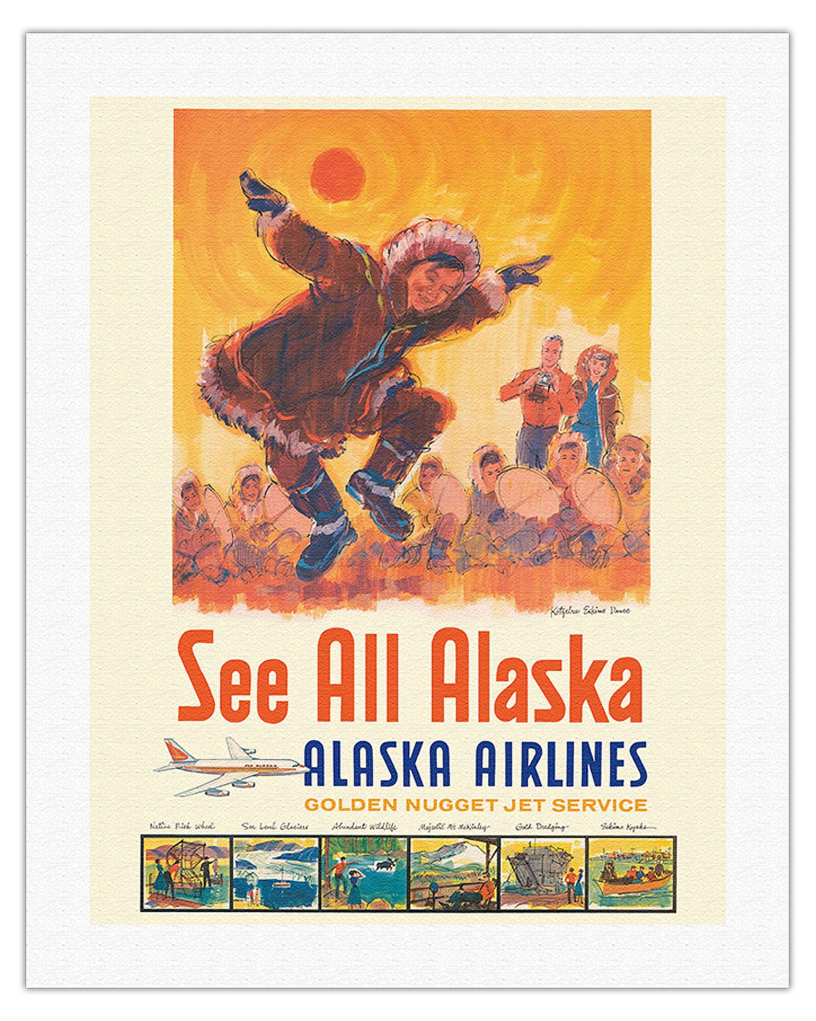 See All Alaska - Alaska Airlines - Kotzebue Eskimo Dance - Vintage ...