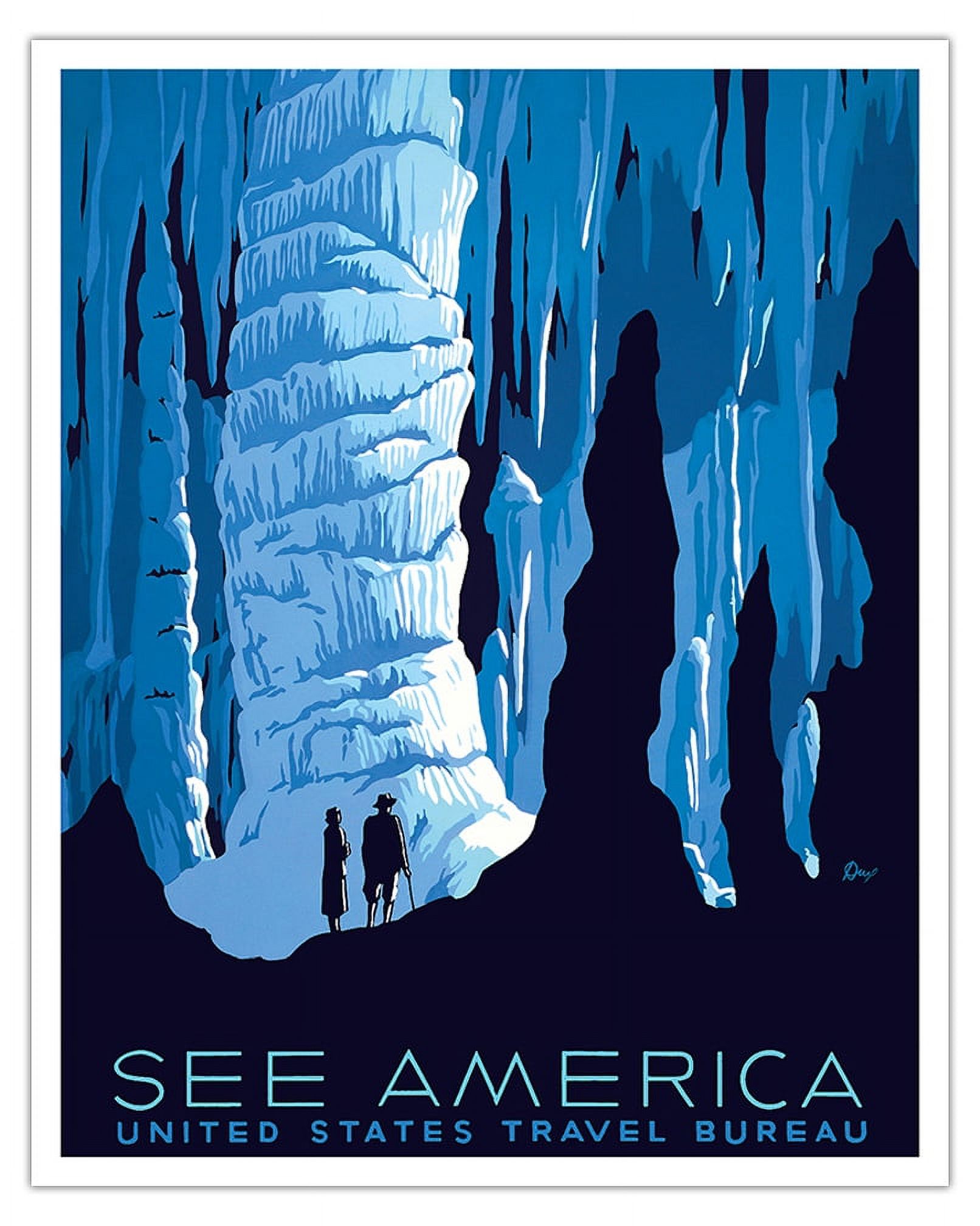 See America - Big Room Cave in Carlsbad Caverns National Park - United ...