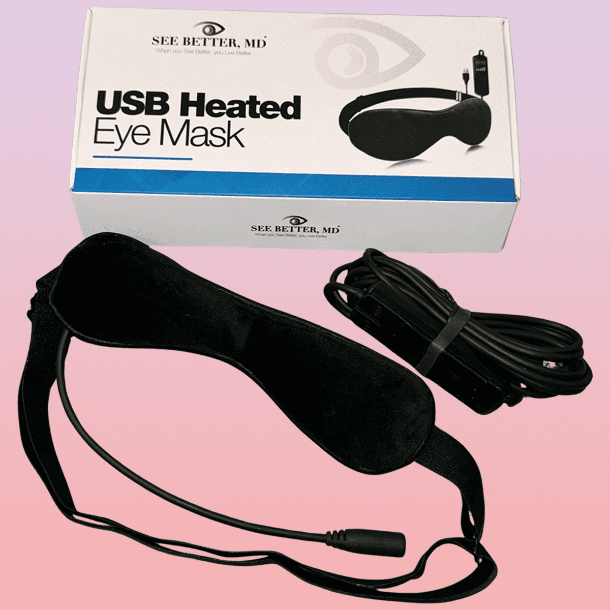 See Better M.D. Rechargeable USB Heated Eye Mask for Soothing Relief ...