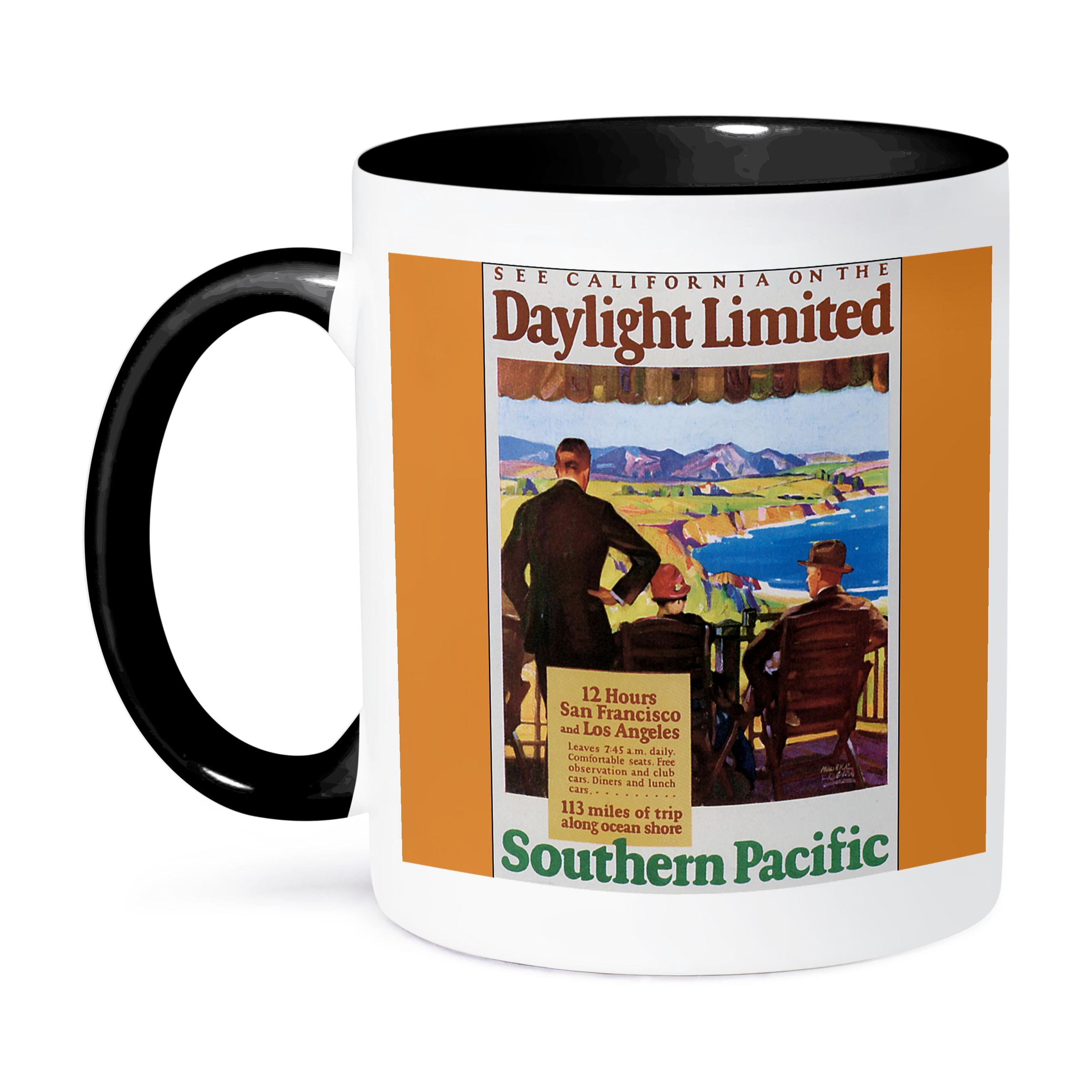 3dRose, See California Southern Pacific Railroad Vintage Travel Poster ...