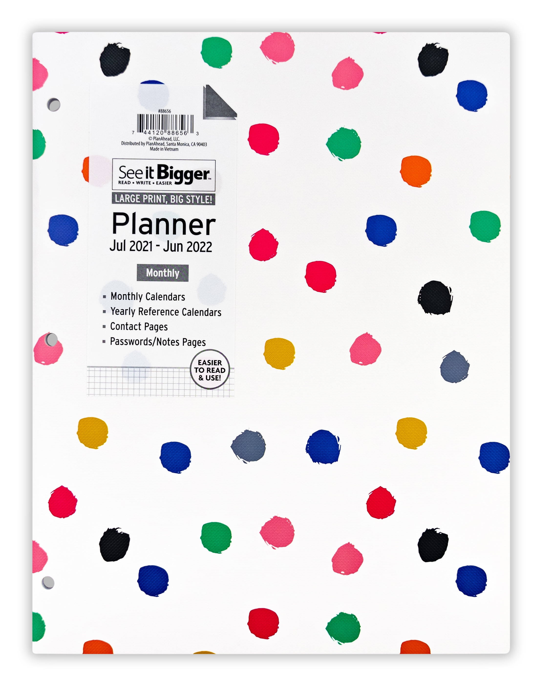See It Bigger Sib Ay Monthly Plnr - Walmart Business Supplies
